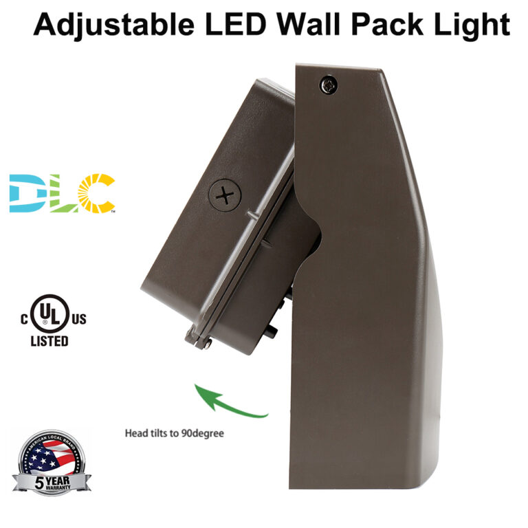 Adjustable Wall Pack LED Light 27W 40W 67W 80W 4000K 5000K
