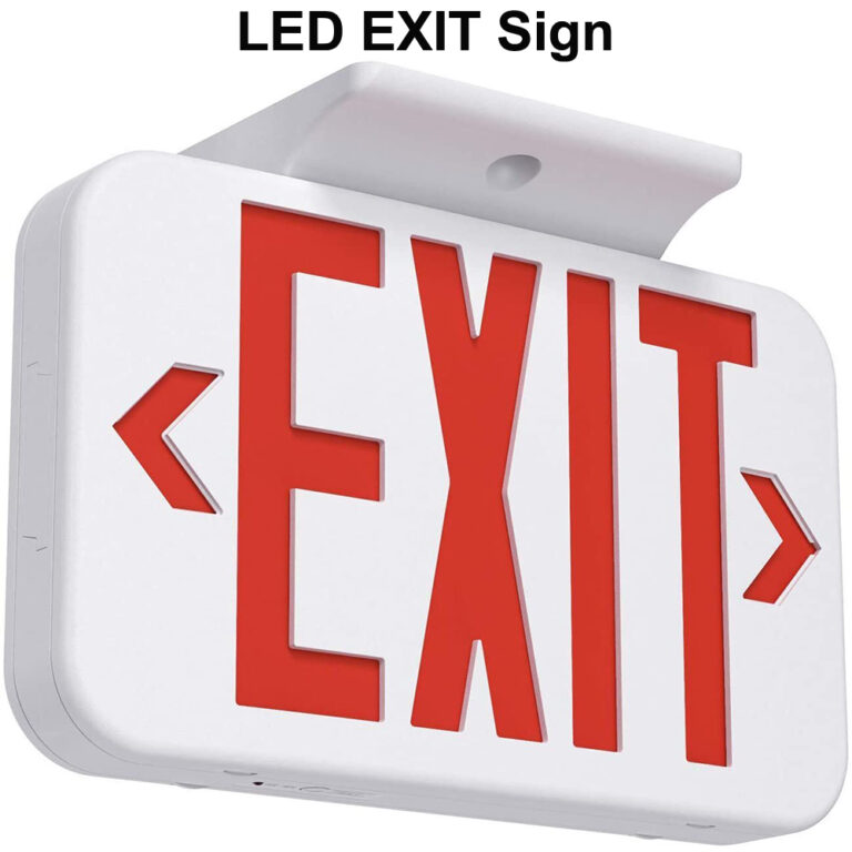 5W LED Exit Sign120V-277V Emergency Exit Light for Business
