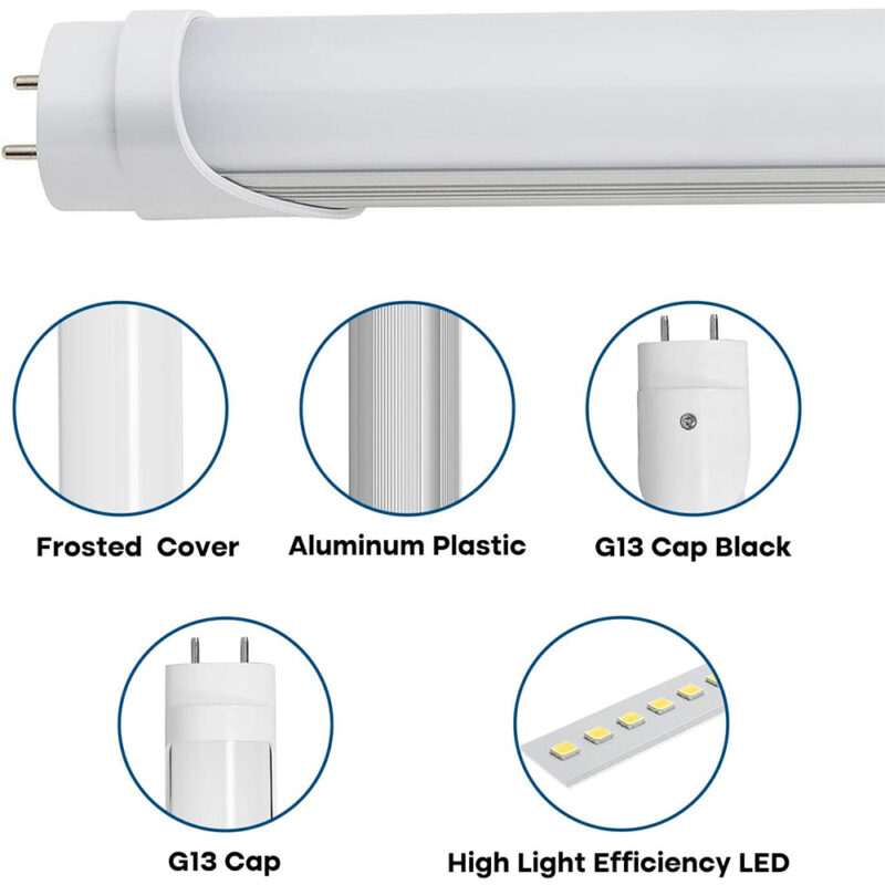 T8 4FT LED Tube Light Type B 10/12/15/18/24W 5CCT Tunable