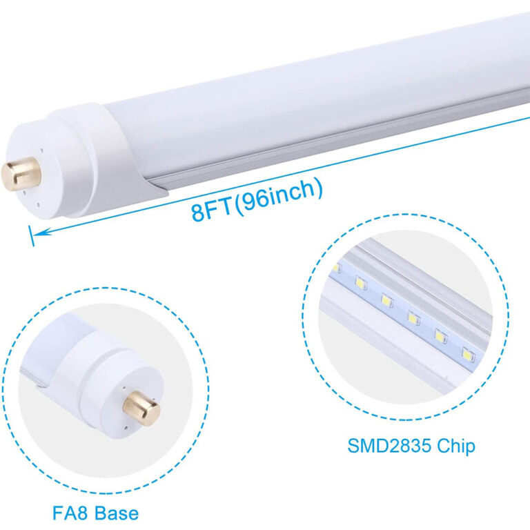 8FT LED Bulbs 40W 50W T8 FA8 Base 4000K 5000K Tube Lights