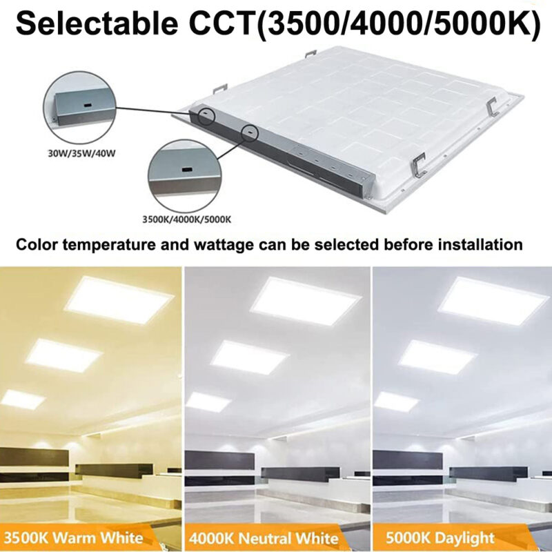 2x2 LED Backlit Panel Lights Watt Color Tunable Drop Ceiling Light