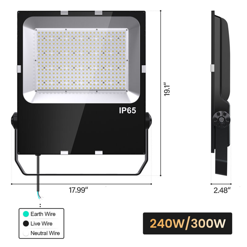 240W 300W 5000K Daylight Commercial Flood Lights