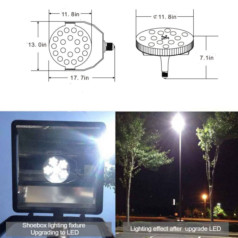 300W 5000K 39000LM LED Round Retrofit Kit for Shoebox
