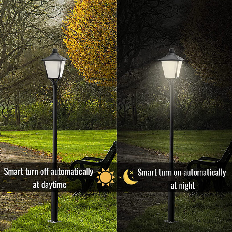 LED Pole Light Outdoor 30W 60W Lantern Lights with Photocell