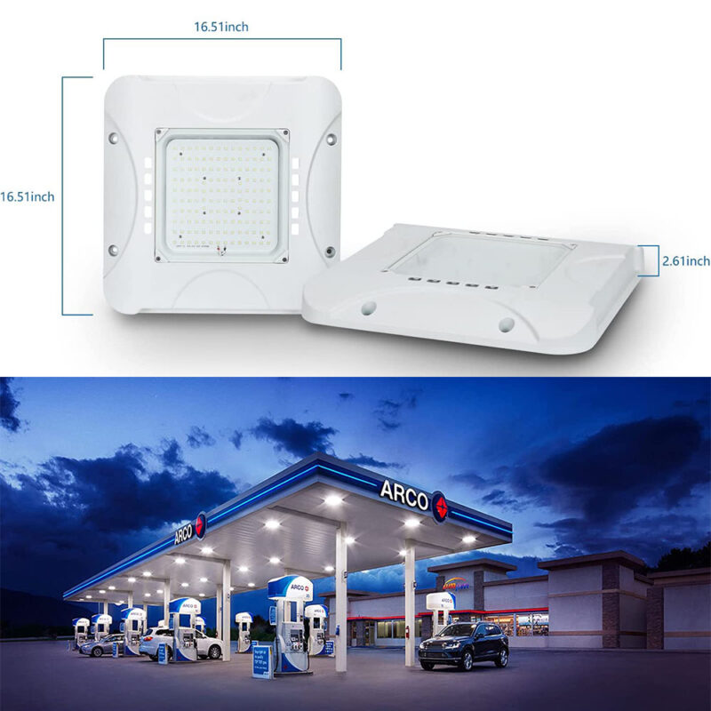 LED Canopy Gas Station Light Tunable 100W 120W 150W 5000K