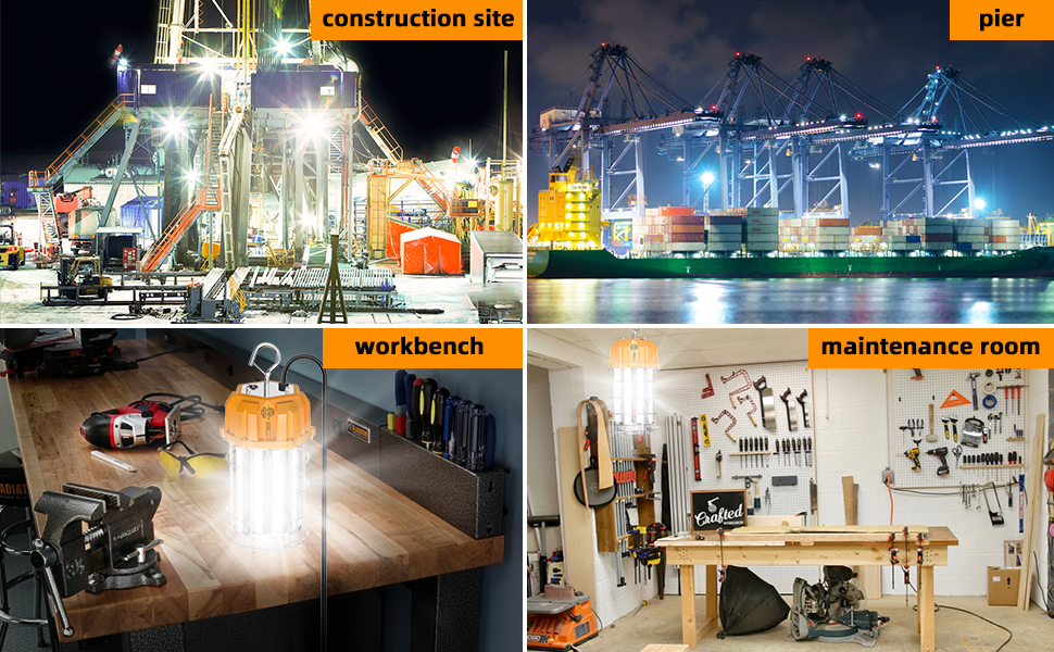 LED Work Lights 80W 100W 125W 150W 5000K Daylight