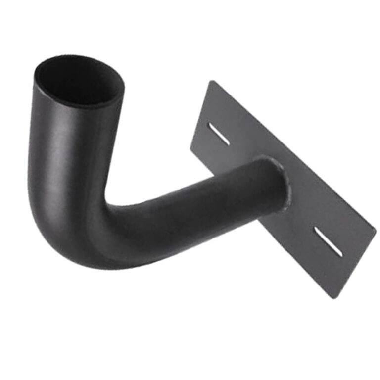 90° Bent Tenon Adapter Square Pole Wall Mount Bracket