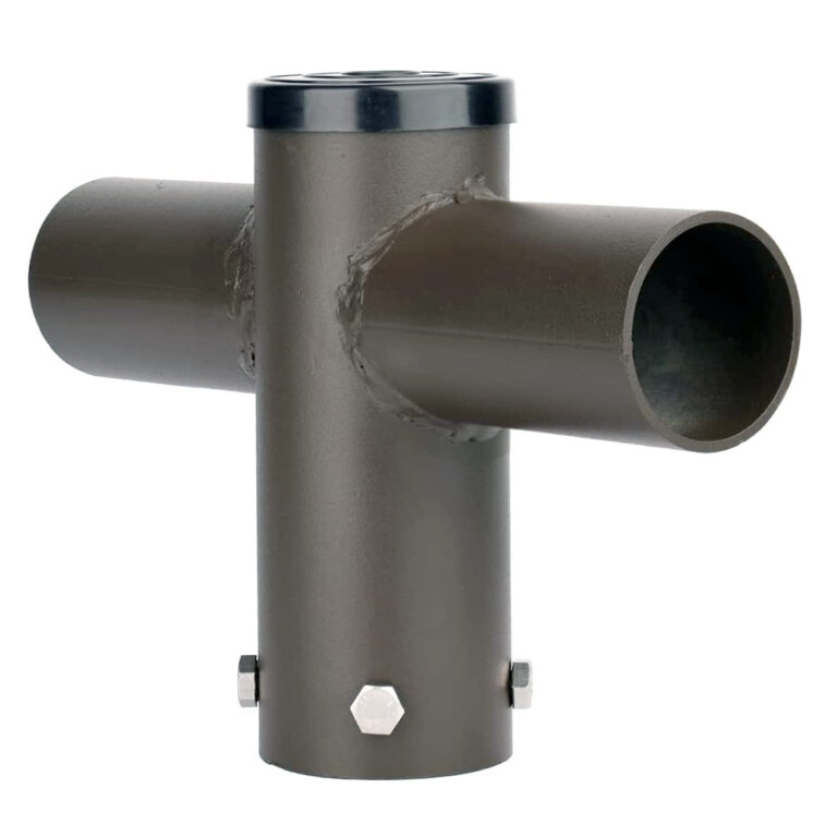 180 degree twin spoke bracket with 2-3/8" Tenon Slip Fit Mount