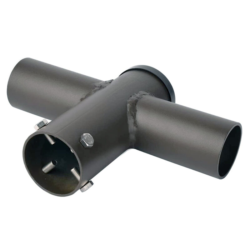 180 degree twin spoke bracket with 2-3/8" Tenon Slip Fit Mount