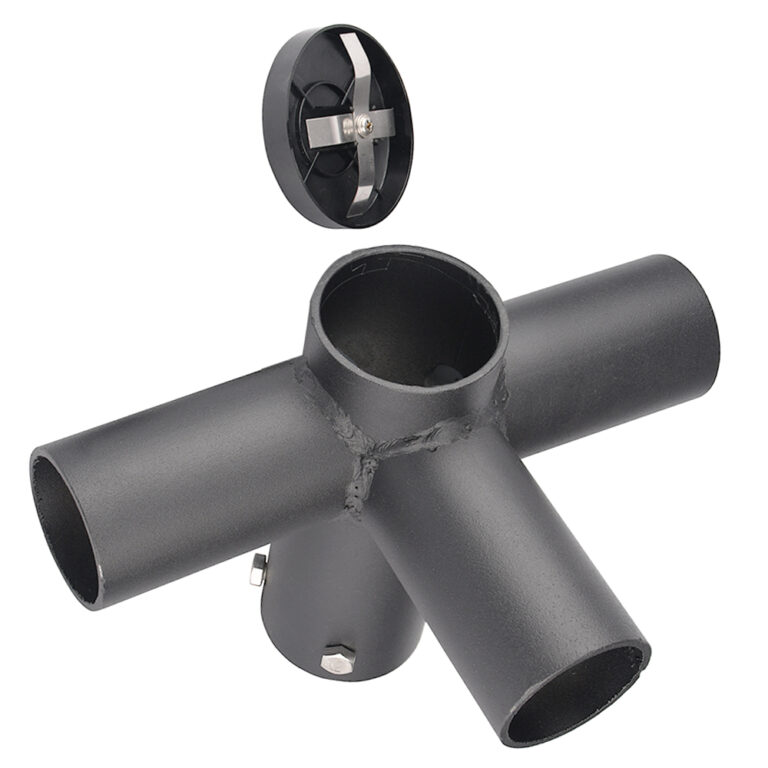 90 Degree Triple Pole Mount Bracket with 2.38in Horizontal Tenons