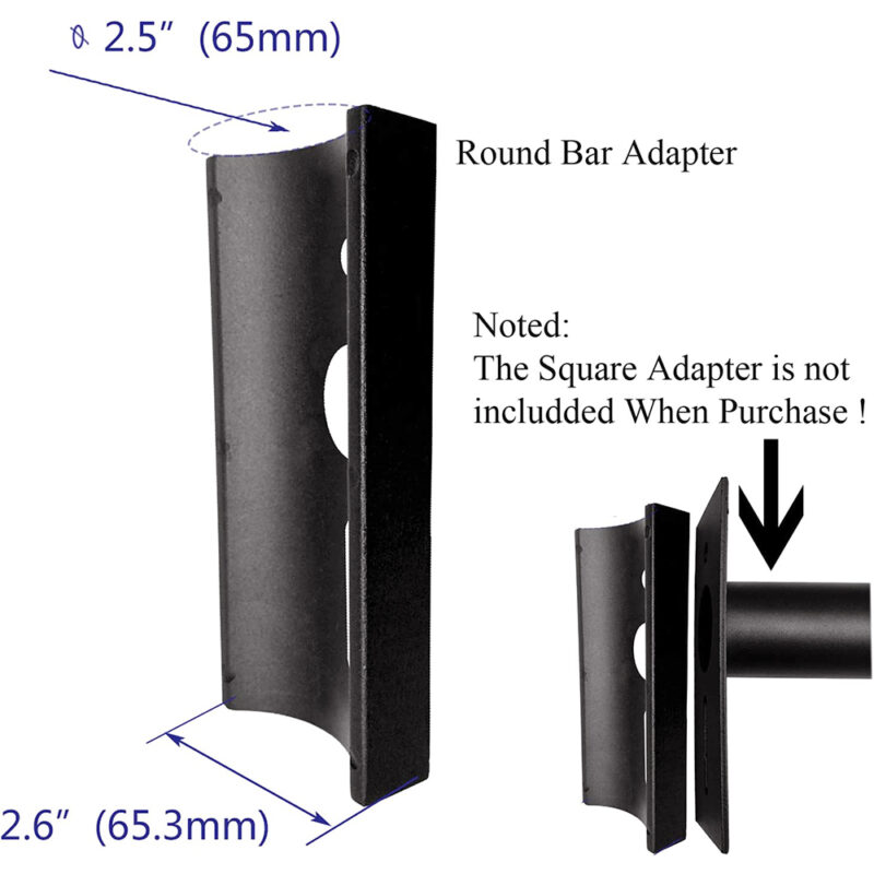 Round Bar Adapter for Parking Lot Light Mounting Bracket