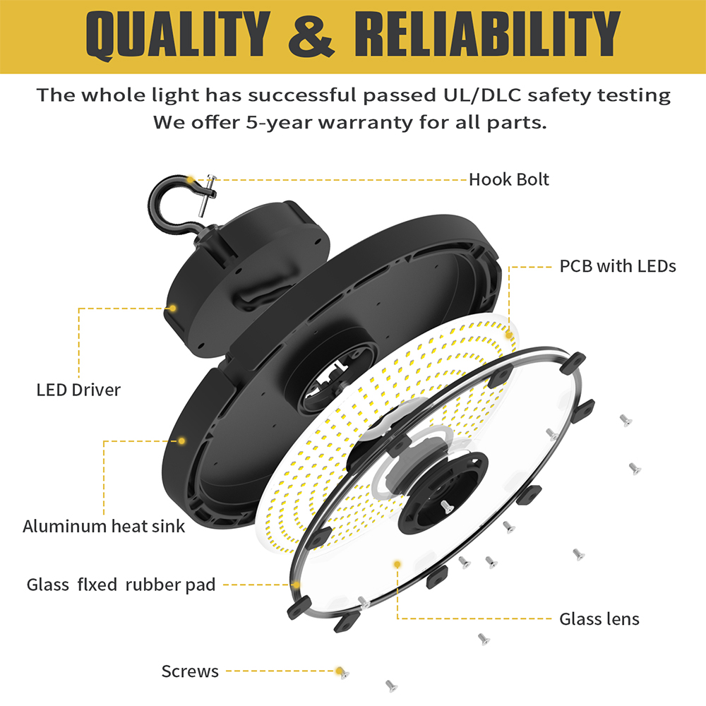 LED Linear Strip Lights 8FT Power and CCT Tunable Lowbay Light