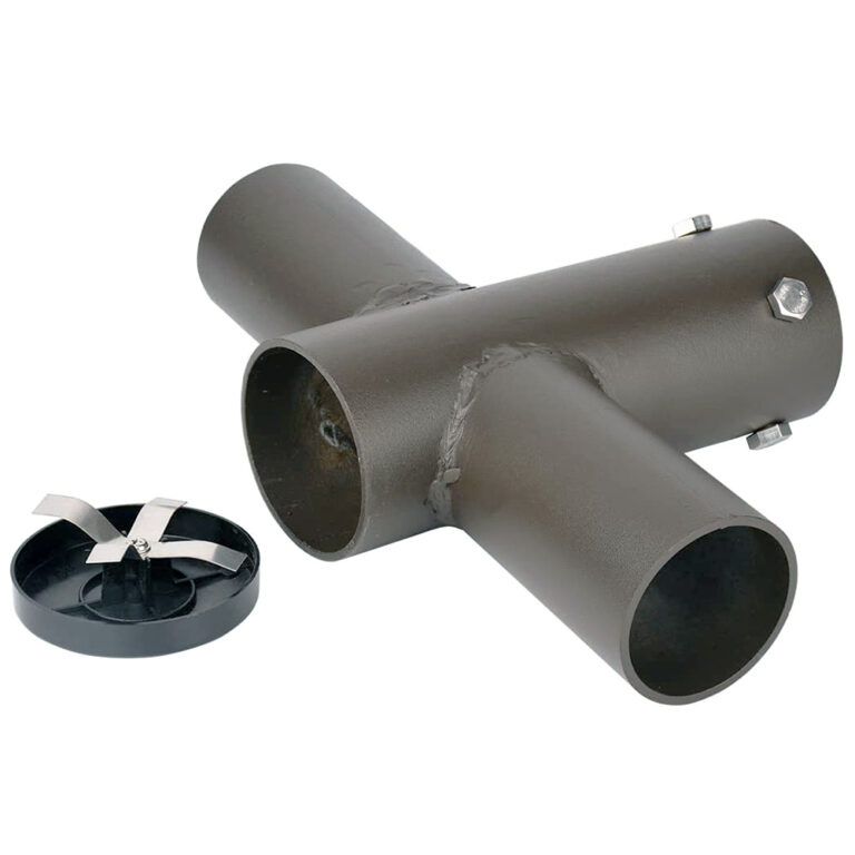 180 degree twin spoke bracket with 2-3/8" Tenon Slip Fit Mount