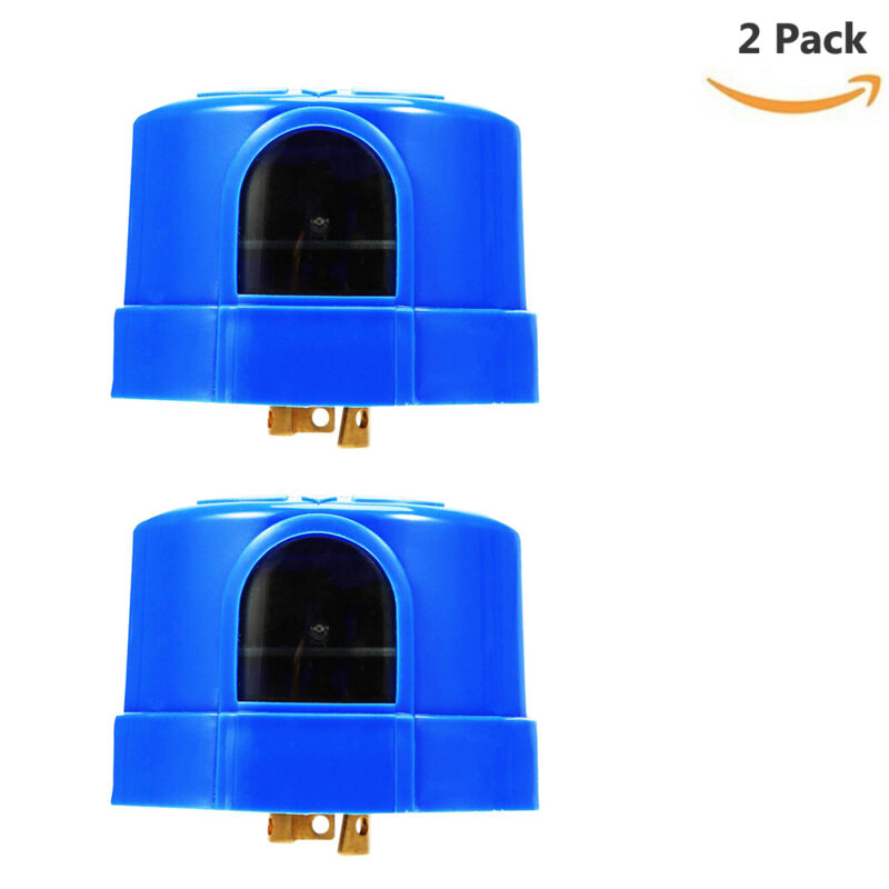 Twist Lock Photocell, 120-277V IP65 Auto On/Off Blue Light Switch