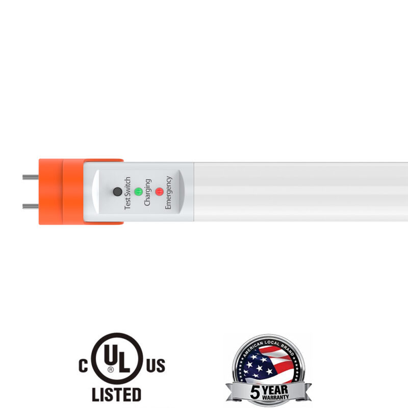 T8 4FT LED Emergency Tube Light 15W 18W 100-277V 5000K