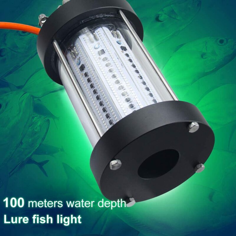 LED Underwater Fishing Light 500W 35000LM 110V Green Lights