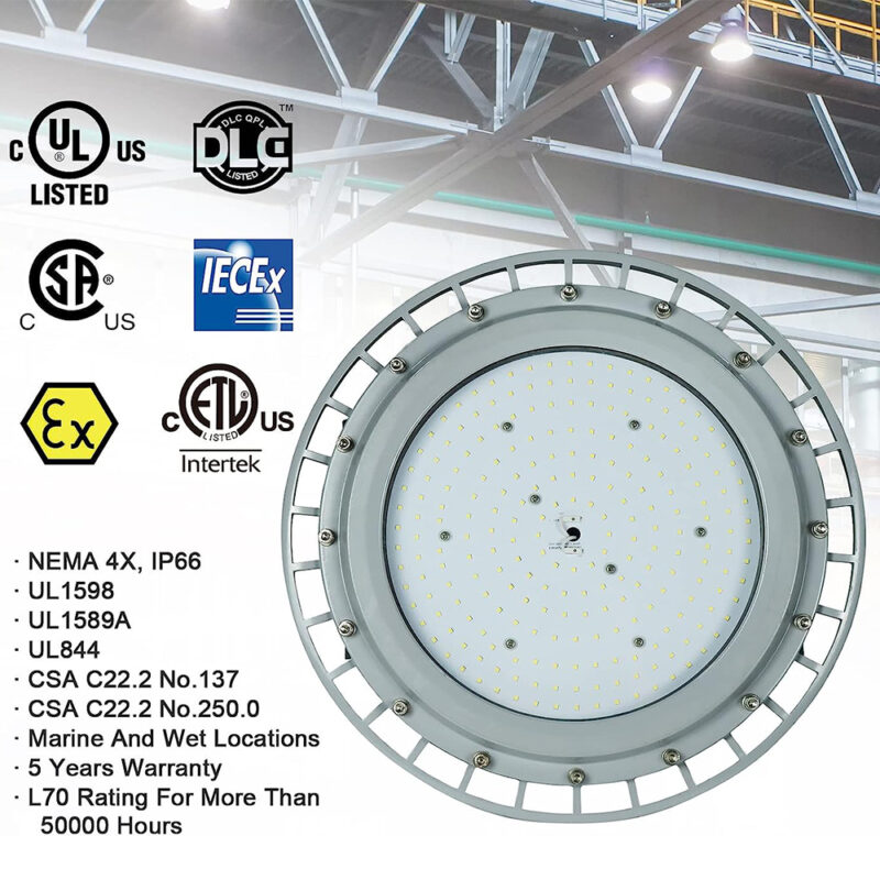 Explosion Proof High Bay LED Light 100W 150W 200W IP66