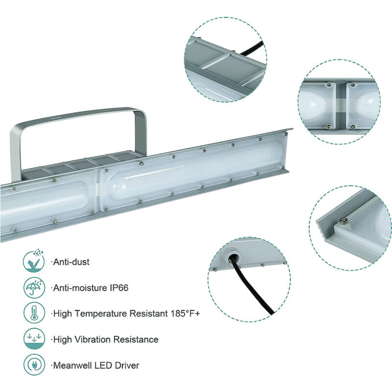40W 60W 80W 2FT 4FT LED Explosion Proof Linear Light IP66