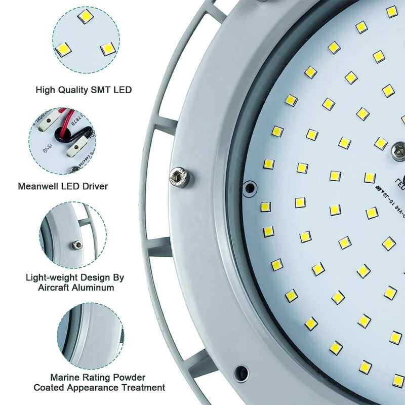 Explosion Proof High Bay Lighting 60W 80W Class 1 Division 2