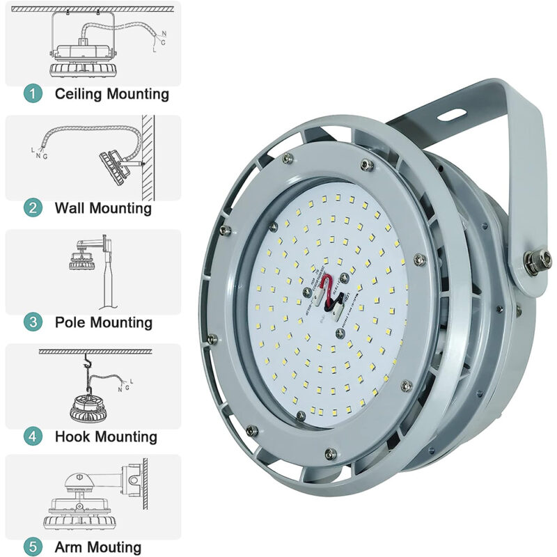Explosion Proof High Bay Lighting 60W 80W Class 1 Division 2
