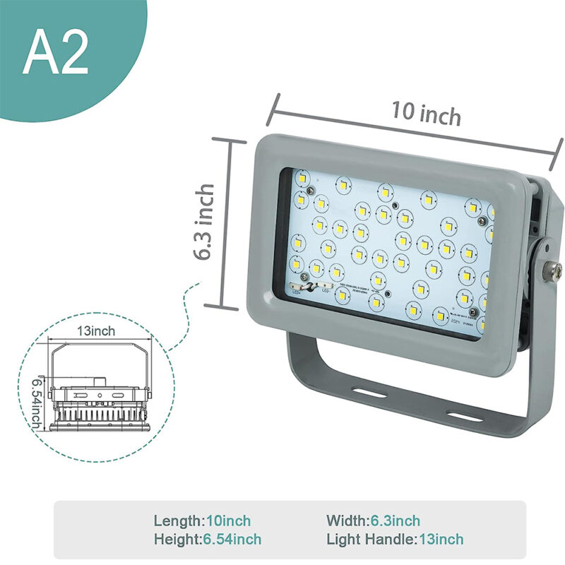 LED Explosion Proof Flood Light UL844 Certified 60W 8400LM